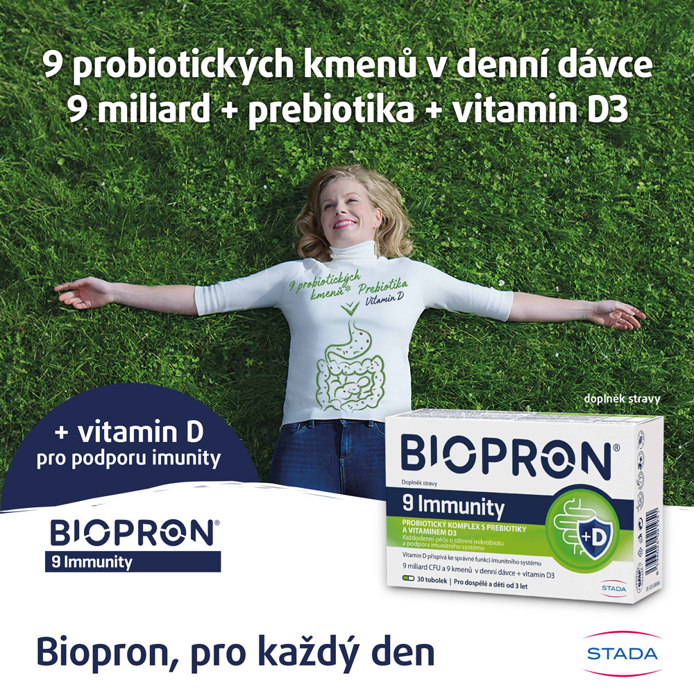 BIOPRON 9 Immunity s vitaminem D3 30 tobolek - Lékárna.cz