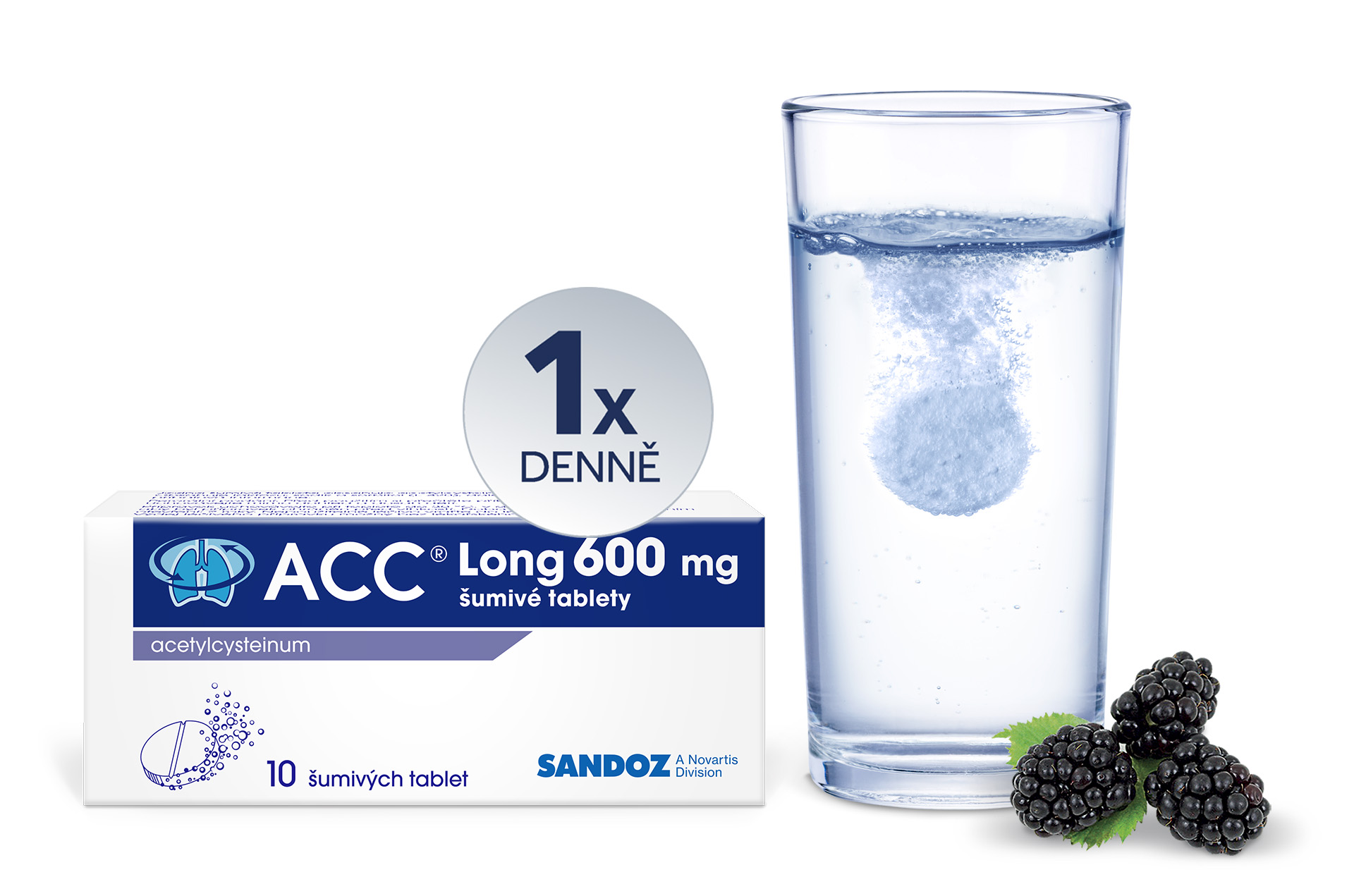 ACC LONG 600 mg 10 šumivých tablet - Lékárna.cz