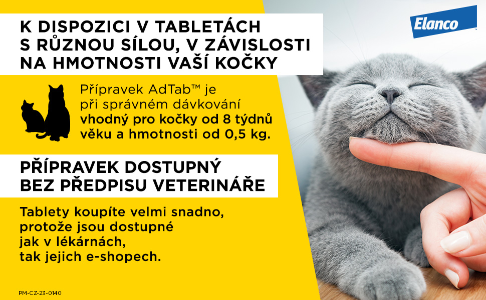 ADTAB 12 mg žvýkací tableta pro kočky (0,5–2,0 kg) - Lékárna.cz